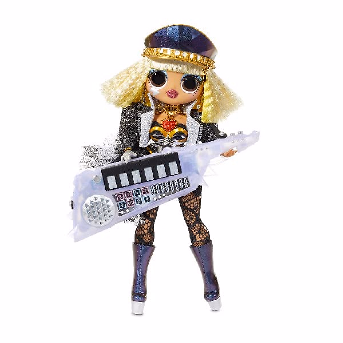 LOL Surprise OMG Remix Rock Fame Queen Fashion Doll with 15 Surprises Including Keytar, Outfit, Shoes, Stand, Lyric Magazine, and Record Player Playset - Kids Gift, Toys for Girls Boys Ages 4 5 6 7+