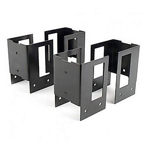 Rutland Stack N Store Corner Brackets for Building Storage Racks, Set of 4