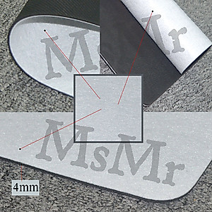 MsMr Funny Door Mat Entrance Floor Mat Barber Shop Non-Slip Doormat Welcome Mat 30 inch by 18 inch Machine Washable Non-Woven Fabric