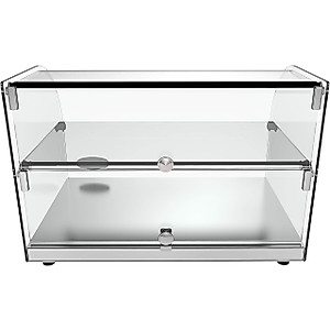 KoolMore - DC-2C 22" Commercial Countertop Bakery Display Case with Front Curved Glass and Rear Door - 1.5 cu. ft.
