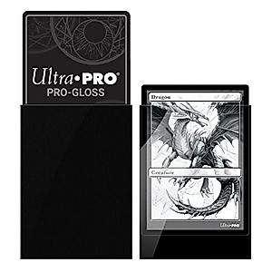 Ultra Pro Deck Protector Sleeves for Standard Size Cards | Black | 100-Count