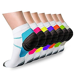 ACTINPUT Compression Socks Plantar Fasciitis for Women Men - 8-15 mmHg Best for Athletic,Support,Flight Travel,Nurses,Hiking
