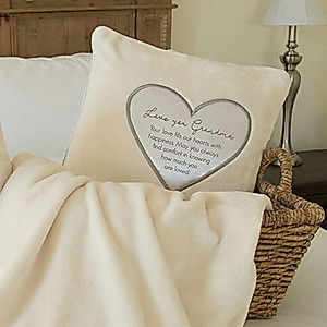 Pavilion Gift Company 16" x 16" Love You Grandma Plush Throw Pillow, 1 Count (Pack of 1)