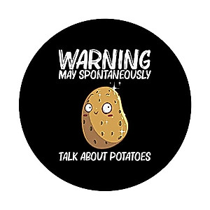 Cute Potato Gift For Men Women Vegetable Baked Potato Lovers PopSockets Swappable PopGrip
