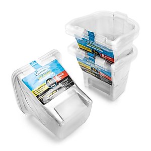 VOOMEY 24PCS Paint Pail Liners, Plastic Disposable Bucket Liner Set for Paint Cups,Holds Up to A Quart of Paint or Stain