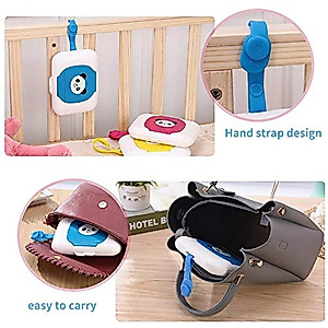 Wet Wipes Storage Box, Baby Wipe Holder Portable Wipes Dispenser Baby Wipes Travel Container for Bathroom Outdoor Use (White&Yellow)