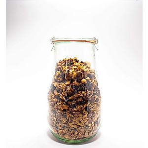 Weck Jars Tulip 2.5 Liter - Sour Dough Starter Jars - Large Glass Jars for Sourdough - Starter Jar with Glass Lid - Suitable for Canning & Storage