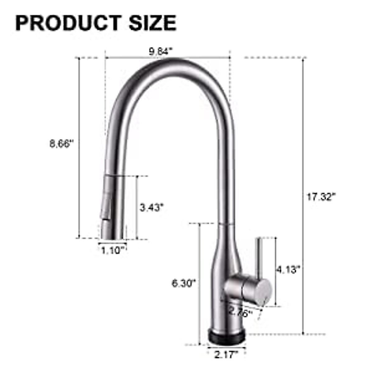 Touchless Kitchen Faucet,Touch Faucet for Kitchen Sink with Pull Down Sprayer, Kitchen Sink Faucets with Pull Out Sprayer,Brushed Nickel Stainless Steel Kitchen Faucets