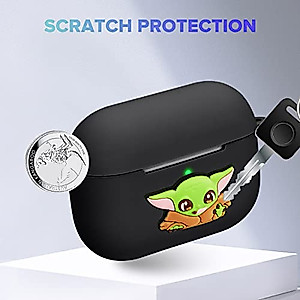 Flocute Silicone Case Compatible with AirPods Pro Silicone Cartoon Case with 3D Baby Funny Cute Cover with Keychain Gift for Women Girls Kids for AirPods Pro ((Monster Baby)