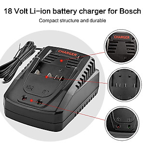 Fancy Buying BC660 BC1880 Battery Charger for Bosch 14.4V-18V Lithium Battery BAT609 BAT609G BAT618 BAT618G BAT619 BAT619G BAT622 BAT620-2PK SKC181-202L