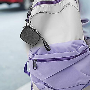 Geekria Shield Headphones Case Compatible with Echo Buds Wireless Bluetooth Earbuds Case, Replacement Hard Shell Travel Carrying Bag with Cable Storage (Grey)