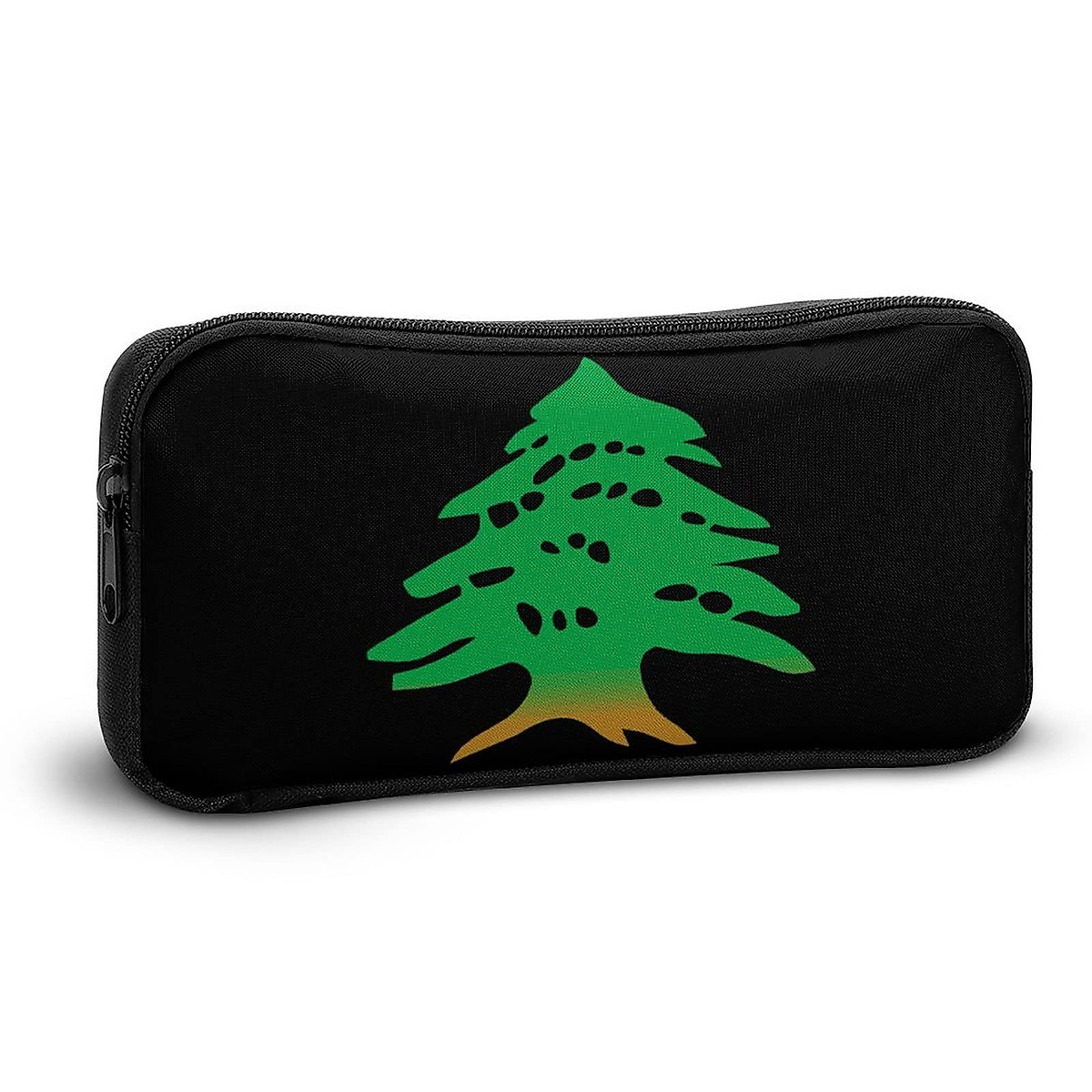 Lebanese Flag Pencil Case Stationery Pen Pouch Portable Makeup Storage Bag Organizer Gift
