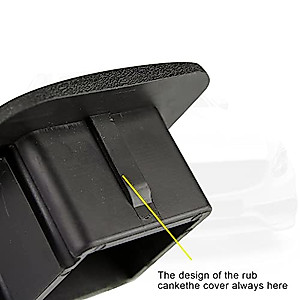 QODOLSI Pack-1 Trailer Hitch Cover Tube Plug, 2 Inches Heavy Duty Trailer Hitch Tube Cover, Trailer Hook Dust Plug Square Mouth Protection Cover (Black)