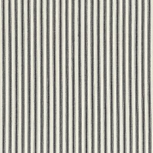 Classic Ticking Black Waverly Fabric