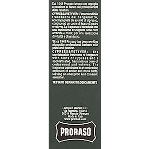 Proraso Eau De Cologne, Cypress and Vetyver, 3.4 Fl Oz