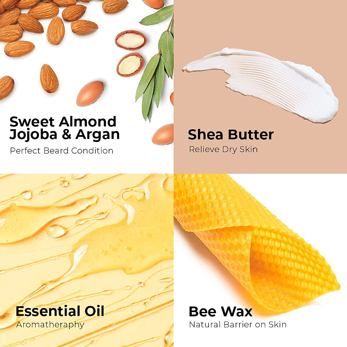 Well's MEGA GROWTH Beard Balm (Original Scent) | 2 fl.oz. | 100% Natural | Chemical-Free | For Men’s Beard Care | Taming, Styling & Softening