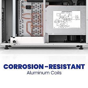 AprilAire E080 Pro 80-Pint Whole-House Dehumidifier + Model 76 Wall Mount Dehumidifier Control, Commercial-Grade Whole-Home Dehumidifier for Basement, Crawlspace, or Whole House up to 4,400 sq. ft.