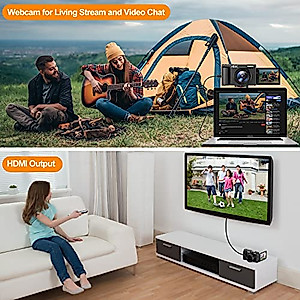 Vlogging Camera, 4K Digital Camera for YouTube Autofocus 16X Digital Zoom 48MP Video Cameras for Photography with 32GB SD Card, 180 Degree 3.0 inch Flip Screen, 2 Batteries and Charging Stand