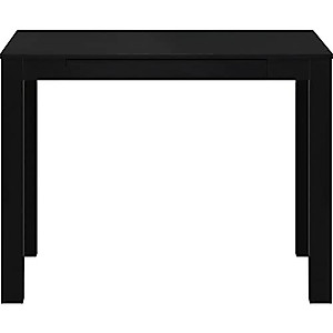 Ameriwood Home Parsons Desk with Drawer, Black , 19.7D x 39W x 30H in