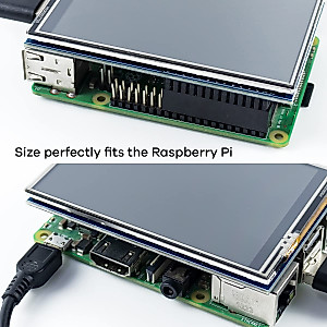 Hosyond 3.5 Inch 480x320 Touch Screen TFT LCD SPI Display Panel for Raspberry Pi A, B, A+, B+, 2B, 3B, 3B+,4B,5