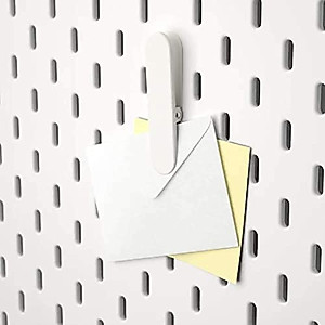 Ikea Pegboard Accessories (Clip) - Pack of 2, White, 0.5 Quart, IKEAOPC6J127