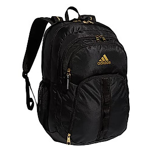 adidas Unisex Prime 6 Backpack, Black/Gold Metallic, One Size