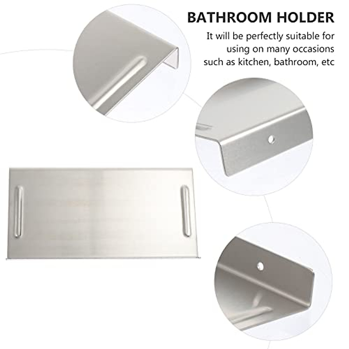 Cabilock Locker Shelf Wall Hanging Shelves Stainless Steel Floating Metal Floating Shelf Metal Bathroom Wall Shelf Shower Wall Shelf Wall Shelves: Metal Hanging Storage Shelves Wall Mounted Shelves