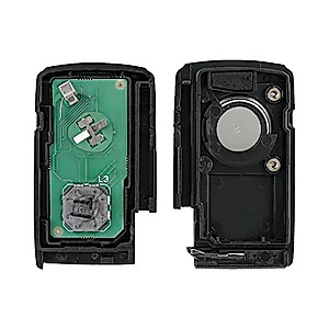 Key Fob Remote Replacement Fits for Toyota Prius 2004-2009 Keyless Entry 2+1 Buttons Remote Control for Silver Logo (MOZB31EG)