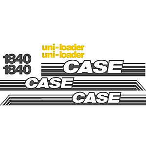 RAParts New Whole Decal Set w/Uni-Loader Decals Fits Case Skidsteer 1840 NS Made with 7-9 Year Outdoor Vinyl