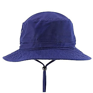 Armycrew Big Oversized Jungle Boonie Bucket Hat with Chin String Fits Upto XXXL - Navy - 2XL-3XL
