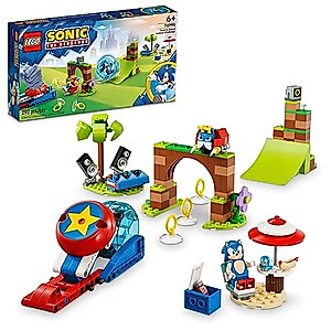 LEGO Sonic The Hedgehog Sonic’s Speed Sphere Challenge 76990 Building Toy Set, Sonic Playset with Speed Sphere Launcher and 3 Sonic Figures, Fun Birthday Gift for Young Fans Ages 6 and Up
