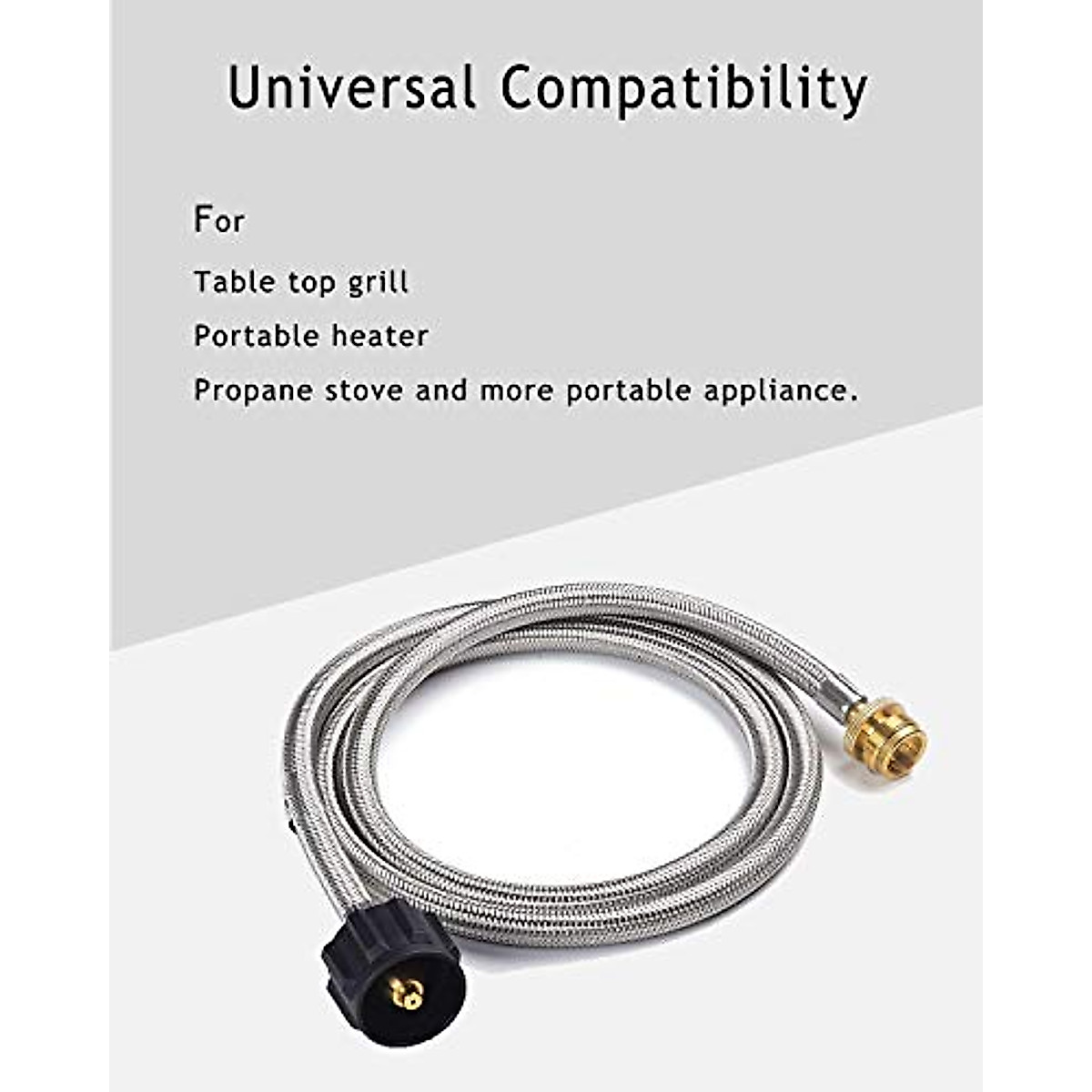 SHINESTAR 3-Pack Propane Y Splitter Tee Adapter and Propane Hose Adapter 1 LB to 20LB and Propane Refill Adapter