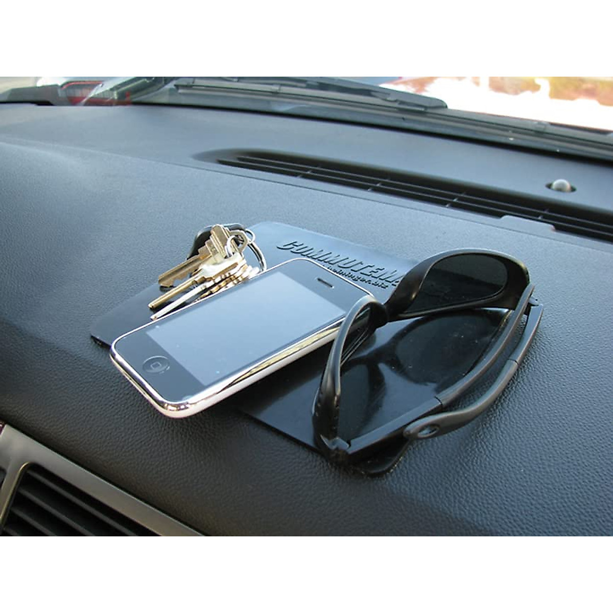 Heininger 1062 CommuteMate DashGrip Cell Phone Holder, (Pack of 2), Black