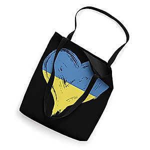 Ukraine Flag Ukrainian Heart Tote Bag