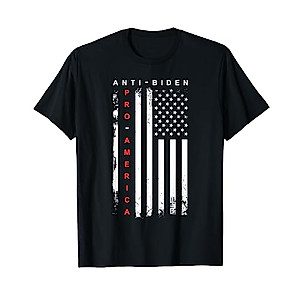 PRO AMERICA ANTI BIDEN FLAG USA IMPEACH JOE BIDEN ANTI BIDEN T-Shirt