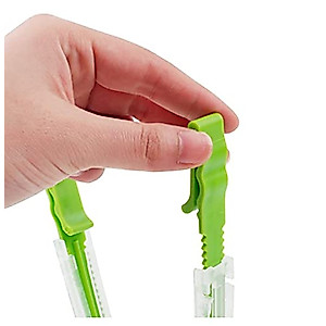 2Pack Baggy Rack Stand Holder for Food Prep Bag Plastic Kitchen Shelves Food Storage Bag Holder Freezer Bag Holder Hands-Free Opener Anti-Slip Holder Baggy Rack Clip for Meal Prep Pour Leftovers