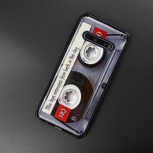zeleiw autheco Compatible with LG V60 ThinQ 5G Case, Retro Cassette Tape 80s 90s Vintage Music Classic Mixtape Design for LG Case Men Women,Soft Silicone Protective Case for LG