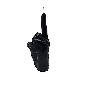 Gute Middle Finger Candle - Hand Gesture FCK You Candle (Black)