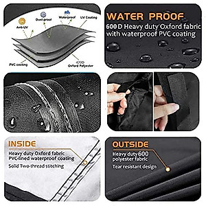 36 inch Griddle Cover for Blackstone for Blackstone Griddle, 600D Heavy Duty Waterproof Anti-UV Grill Cover for Blackstone 36" Griddle and Other(36 Inch Griddle Cover)