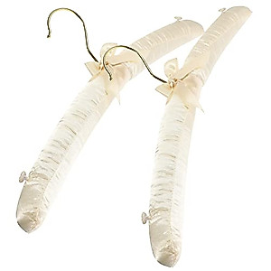 Garneck 10pcs Hanger Bridal Coats with Shoulder Costume for Coat Heavy Bridesmaid Shop Dress Pant Non- Bump Slip Satin Non- Slip Sponged No Skirt Covers Canvas Anti Silk