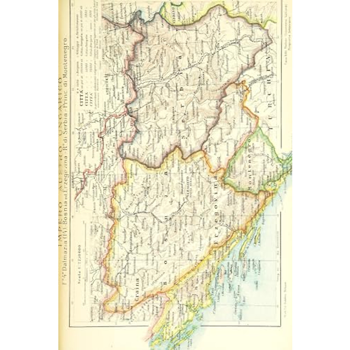Bosnia and Serbia Map Journal: Vintage 1898 Map of Bosnia and Serbia Notebook (Blank Lined Journal, 6"x9" Lined Pages, 200 pages)