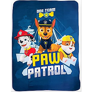 Paw Patrol Boys Chase The Police Dog Cuddly Fleece Throw Blanket 40" x 60"