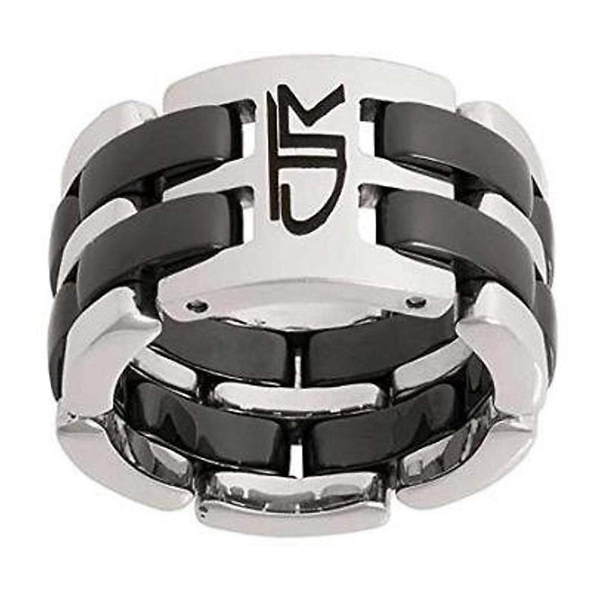 J118 - CTR RING Stainless Steel and Ceramic "Fuzion Link Wide" - J118 (8)