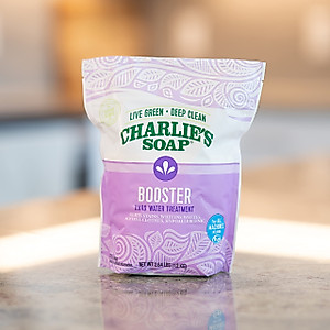 Charlie's Soap Booster & Hard Water Treatment (2.64 Lbs, 2 Pack) Natural Powdered Water Softener and Laundry Booster – Safe and Effective