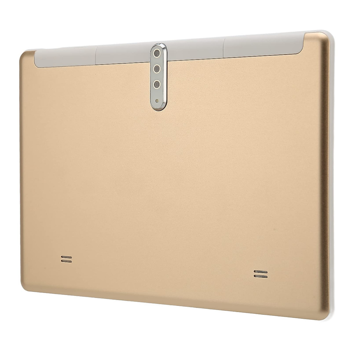 Honio 10.1 Inch HD Tablet, 4GB RAM 64GB ROM Calling Tablet 2.4G 5G WiFi 100-240V Gold, 12 for Office (US Plug)