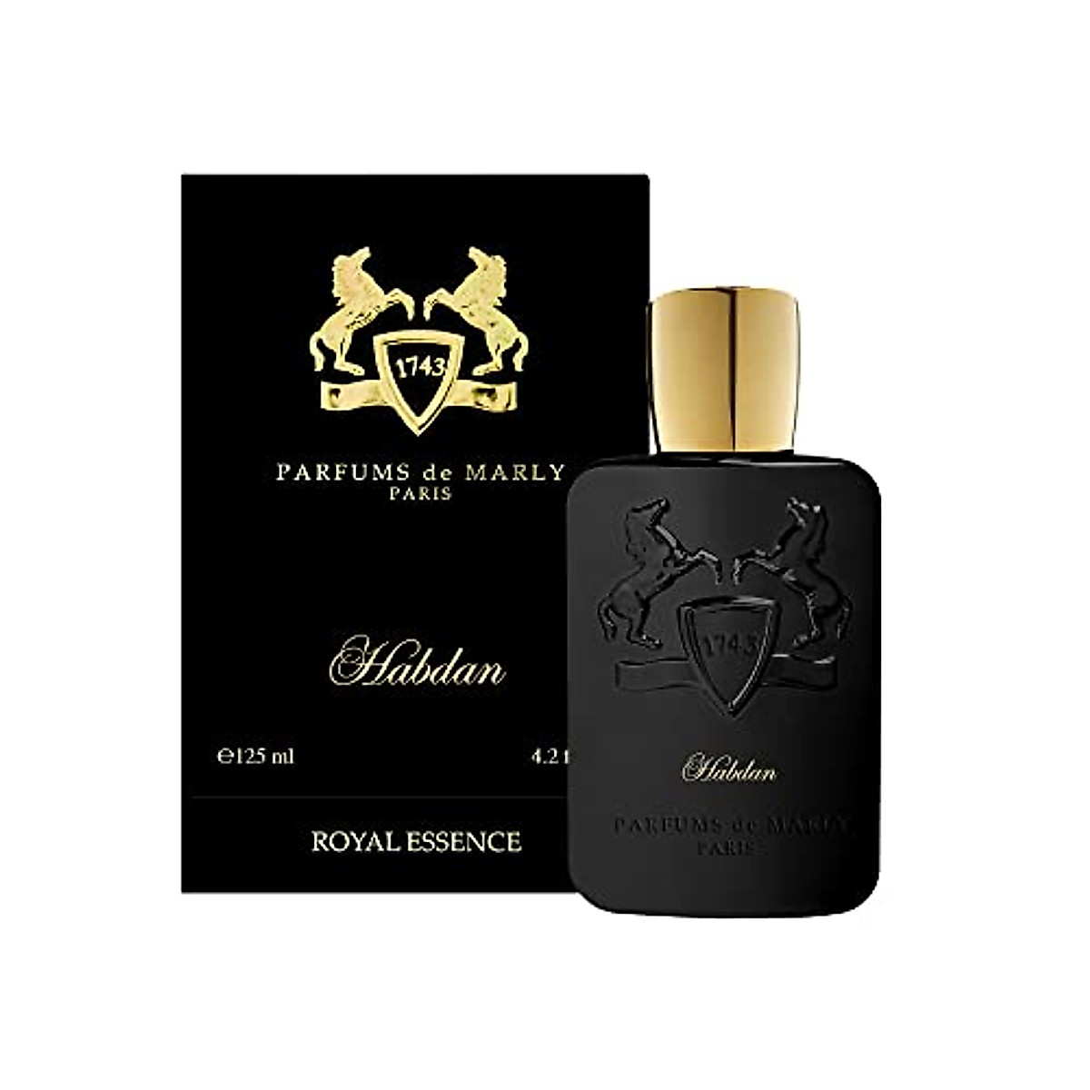 PARFUMS DE MARLY - Habdan - 4.2 Fl Oz - Eau De Parfum For Men - Top notes Incense, Saffron - Heart notes Apple, Agarwood, Rose - Base notes Amber, Maltol, Opoponax - 125ml
