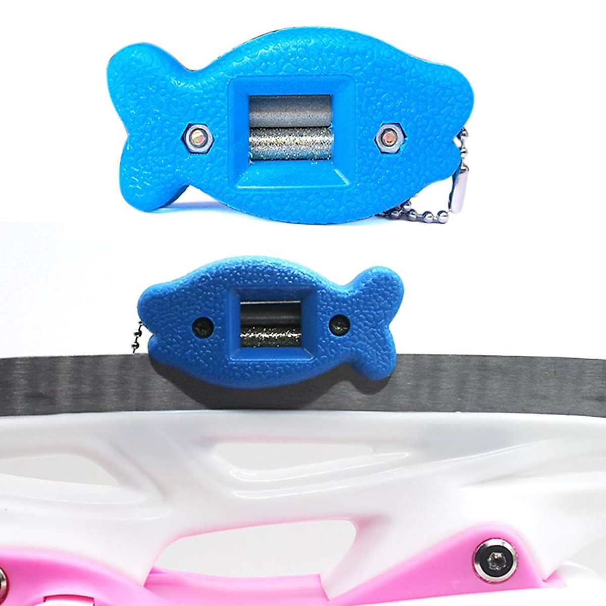 LNJBABAO Ice Skates Blade Sharpener Hockey Skate Sharpener Portable Width Adjustable Ice Skates Sharpener for Ice Hockey Skates and Figure Skating Blades