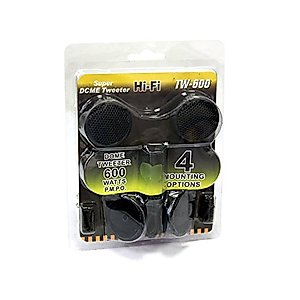 Absolute TW-600 600 Watts MAX High Efficiency Dome Tweeter with Built-In Crossover (Pair)