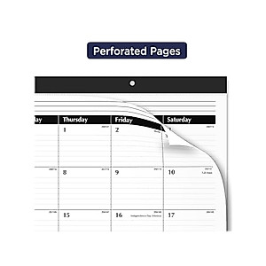 AT-A-GLANCE 2024 Desk Calendar, Desk Pad, 21-3/4" x 17", Large, Ruled Blocks, Monthly (SK240024)