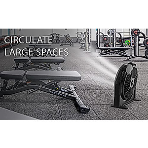 Air Monster 20 Inch Air Circulator Fan, Floor Fans, High Velocity Fan, Large Fan Turbo Fan, Fans for Home, Bedroom, Wall Mount Fan, 3 Speed Settings, Adjustable 180° Tilt, Black